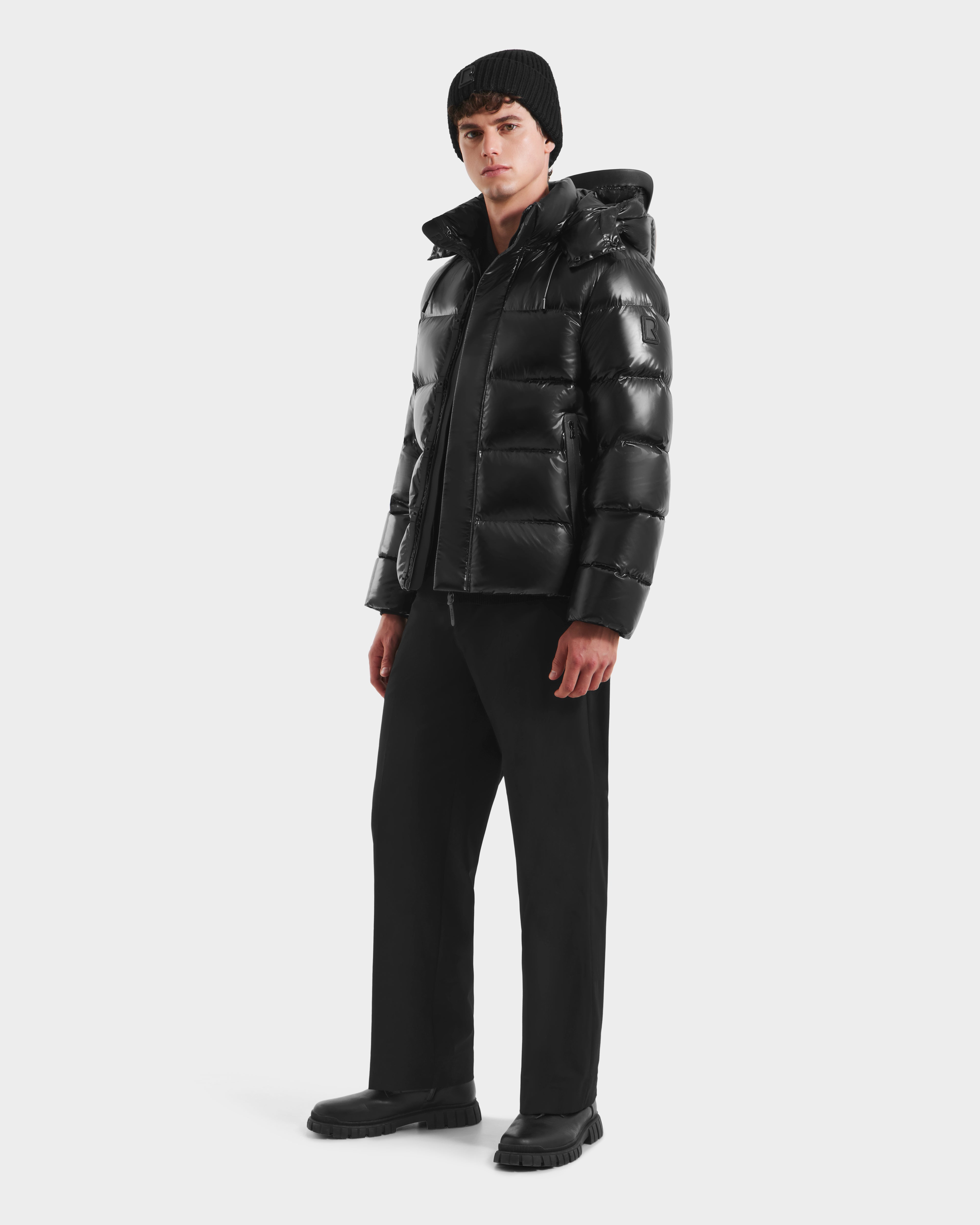 JOEL S Black Puffer Jacket: High-Shine Down for Sub-Zero Warmth – Rudsak