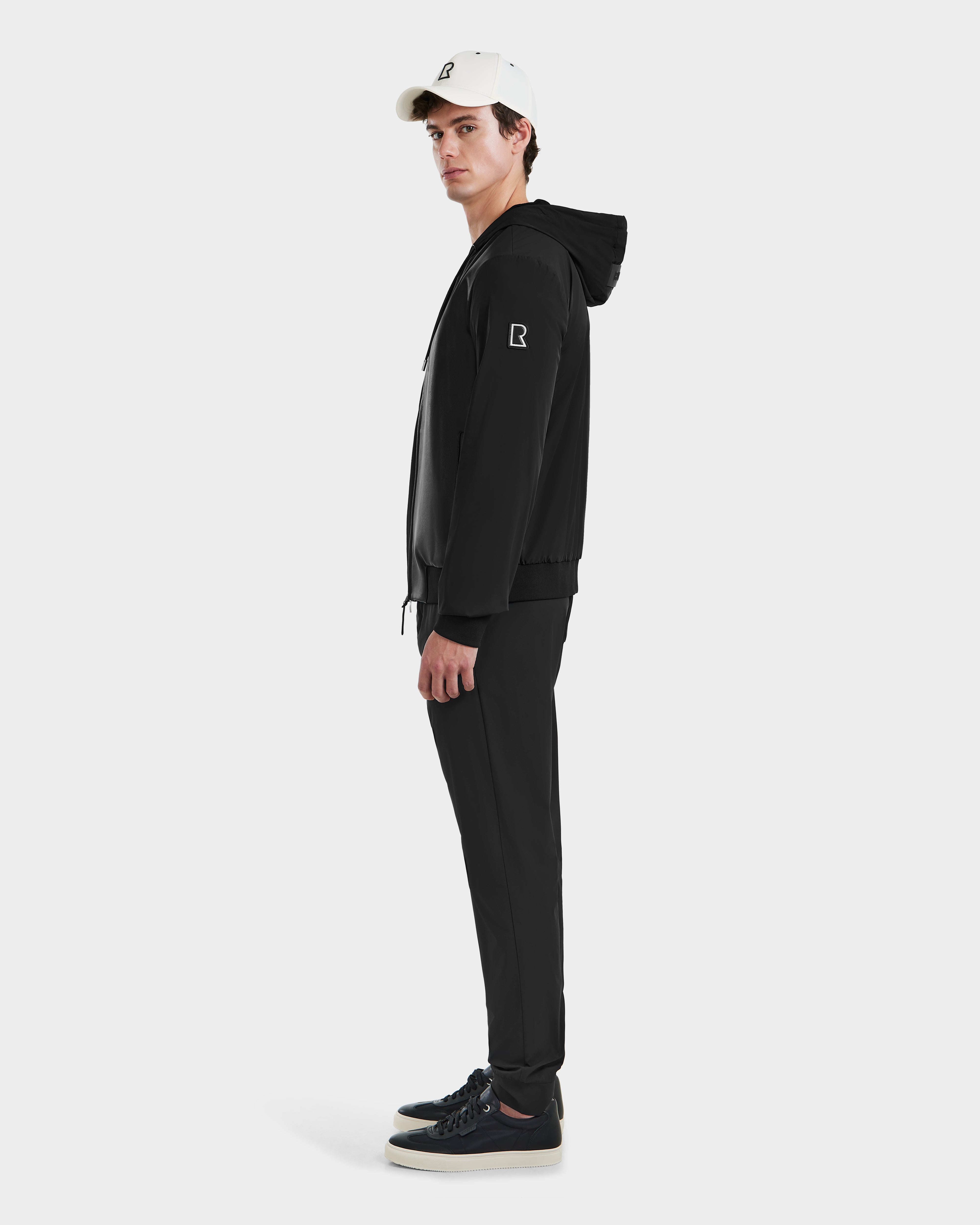 ALBY RUDSAK Black Bomber Jacket - Leather & Windbreaker – Rudsak