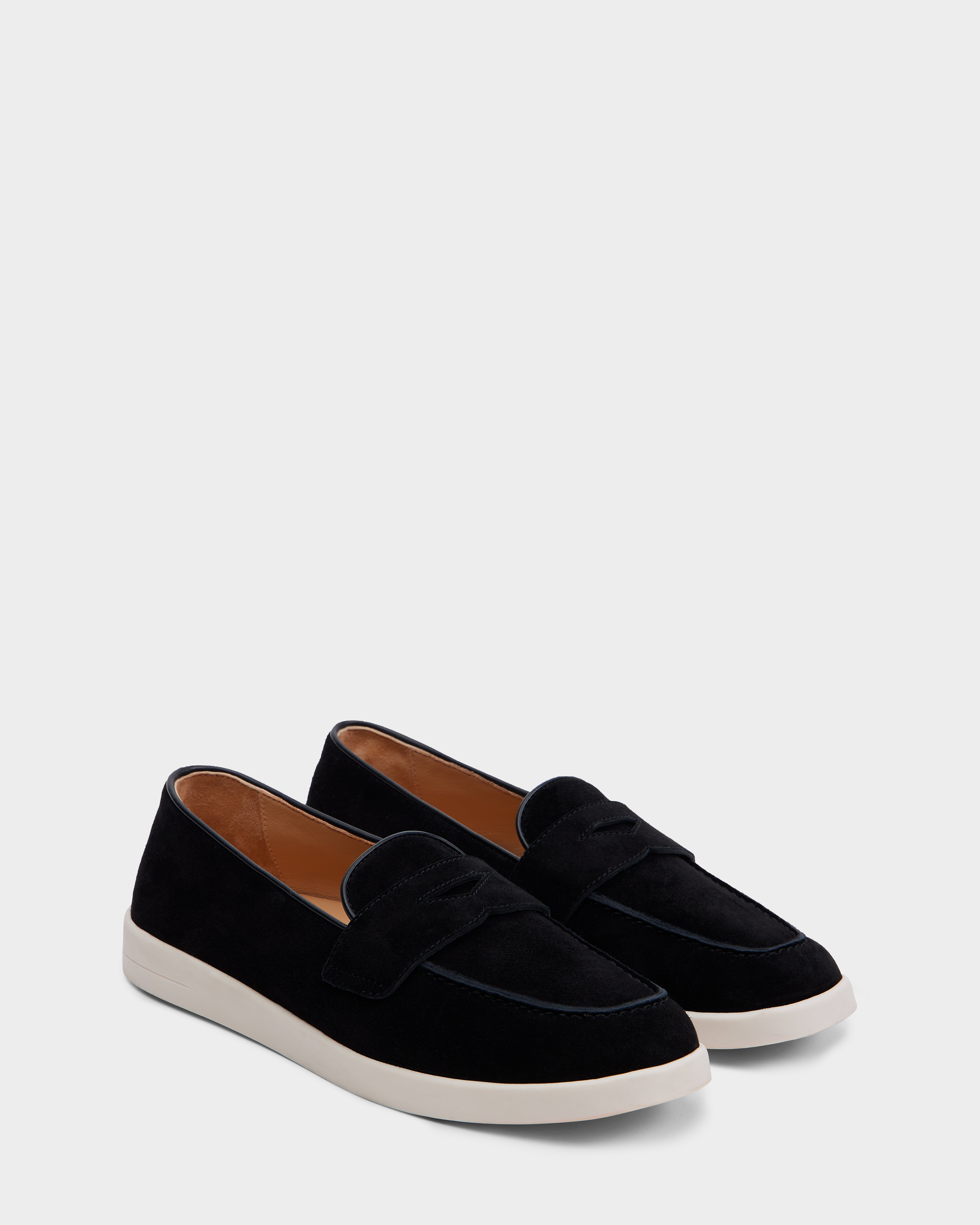 RUDSAK RABECCA Black Suede Loafers - Elegant Women's Slip-Ons – Rudsak